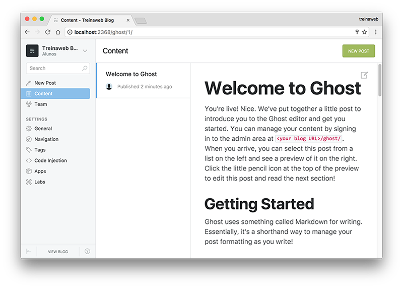 Ghost, uma ótima alternativa para blogs pessoais e profissionais - Blog ...